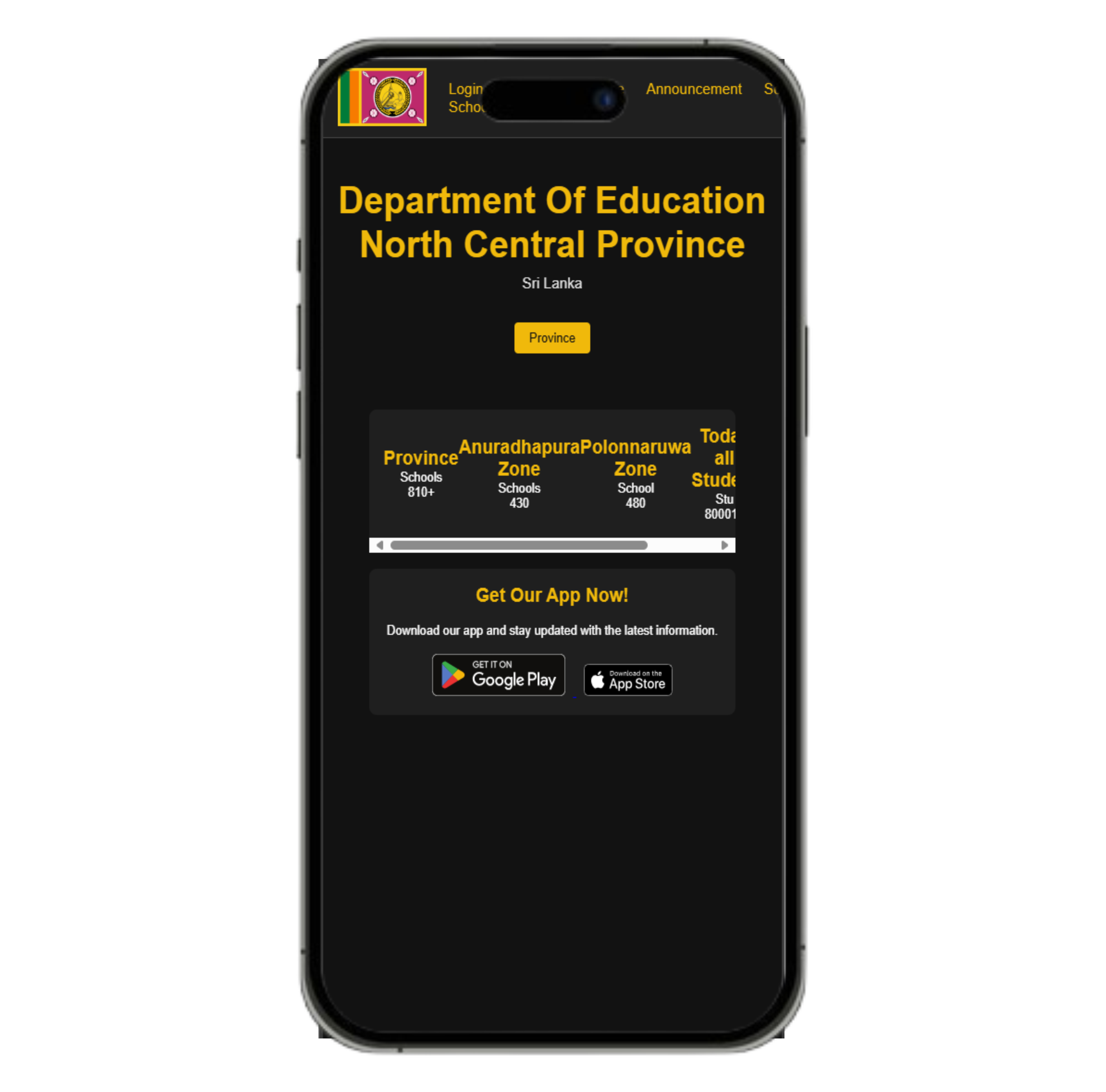 Binance Style Crypto Page - NCP Mobile View